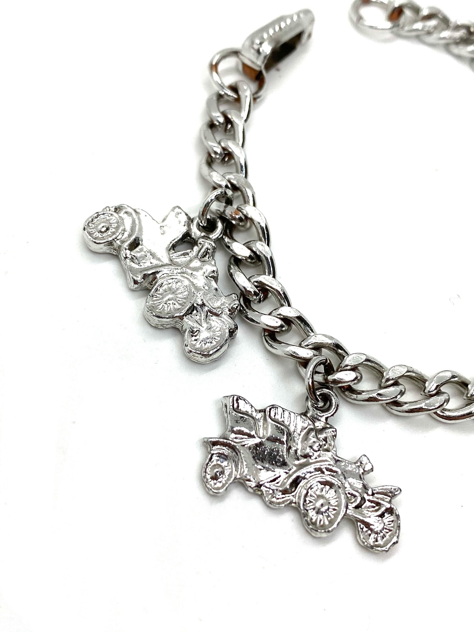 Vintage Auto Silver Car Charm Bracelet Ford Museum Deadstock - Etsy