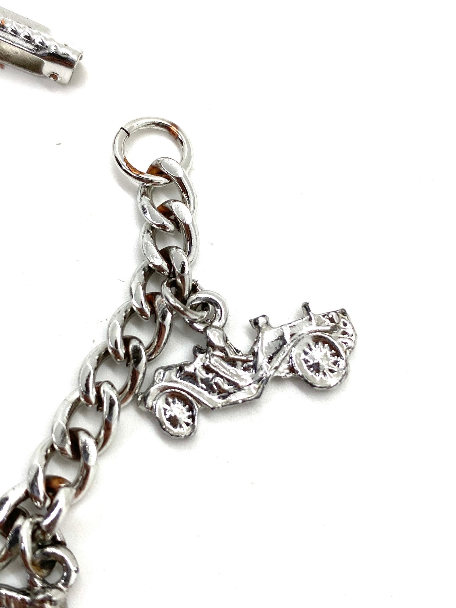 Vintage Auto Silver Car Charm Bracelet Ford Museum Deadstock - Etsy