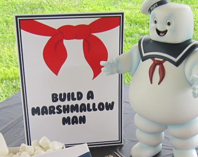 Build a Marshmallow Man Sign - Etsy