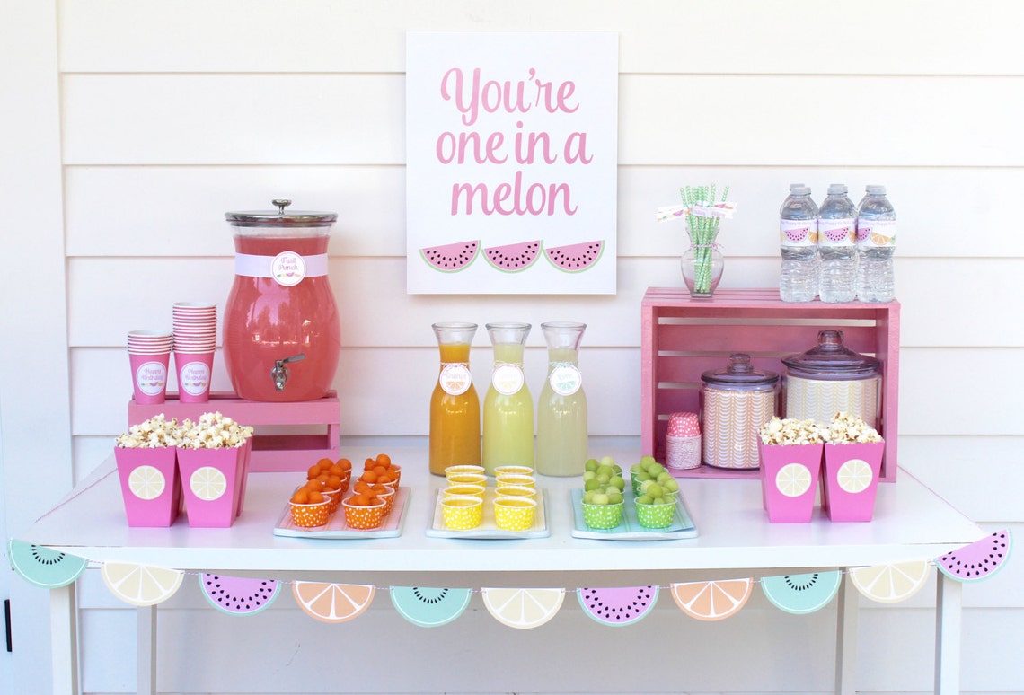 Feeling Fruity- This is Juice Party- Complete Party Kit by Bloom - Etsy