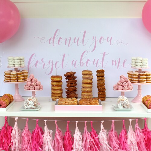 Donut You Forget About Me Backdrop by Bloom | Etsy