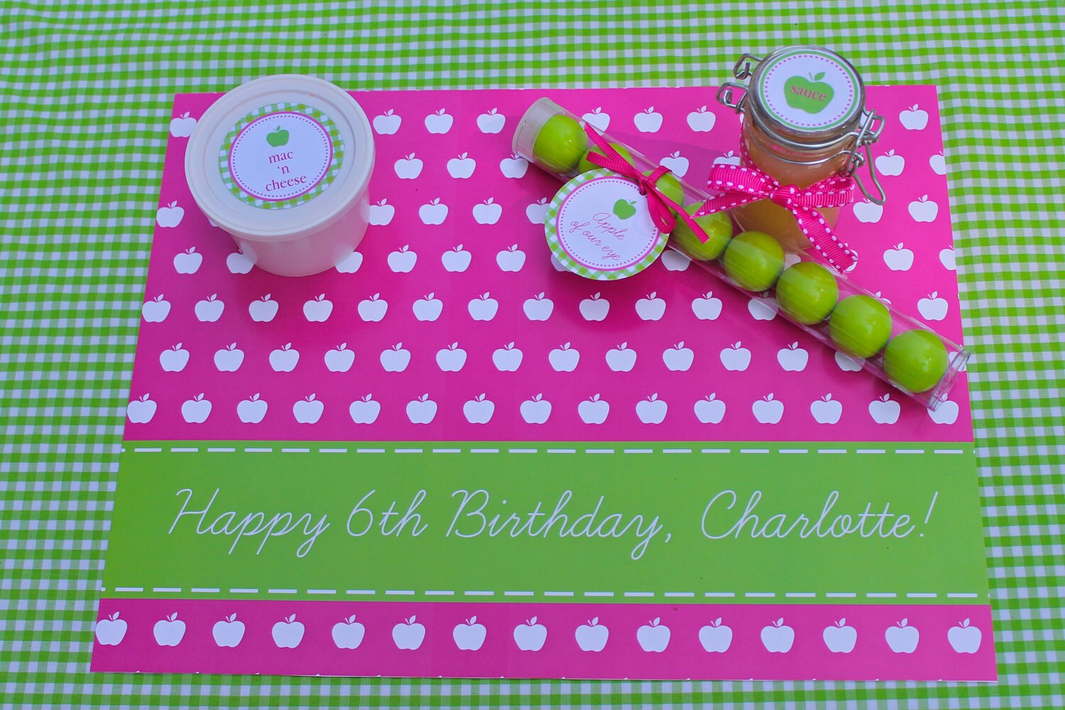 Instant Printable Juice Box Straw Flags and Apple Cirlces | Etsy