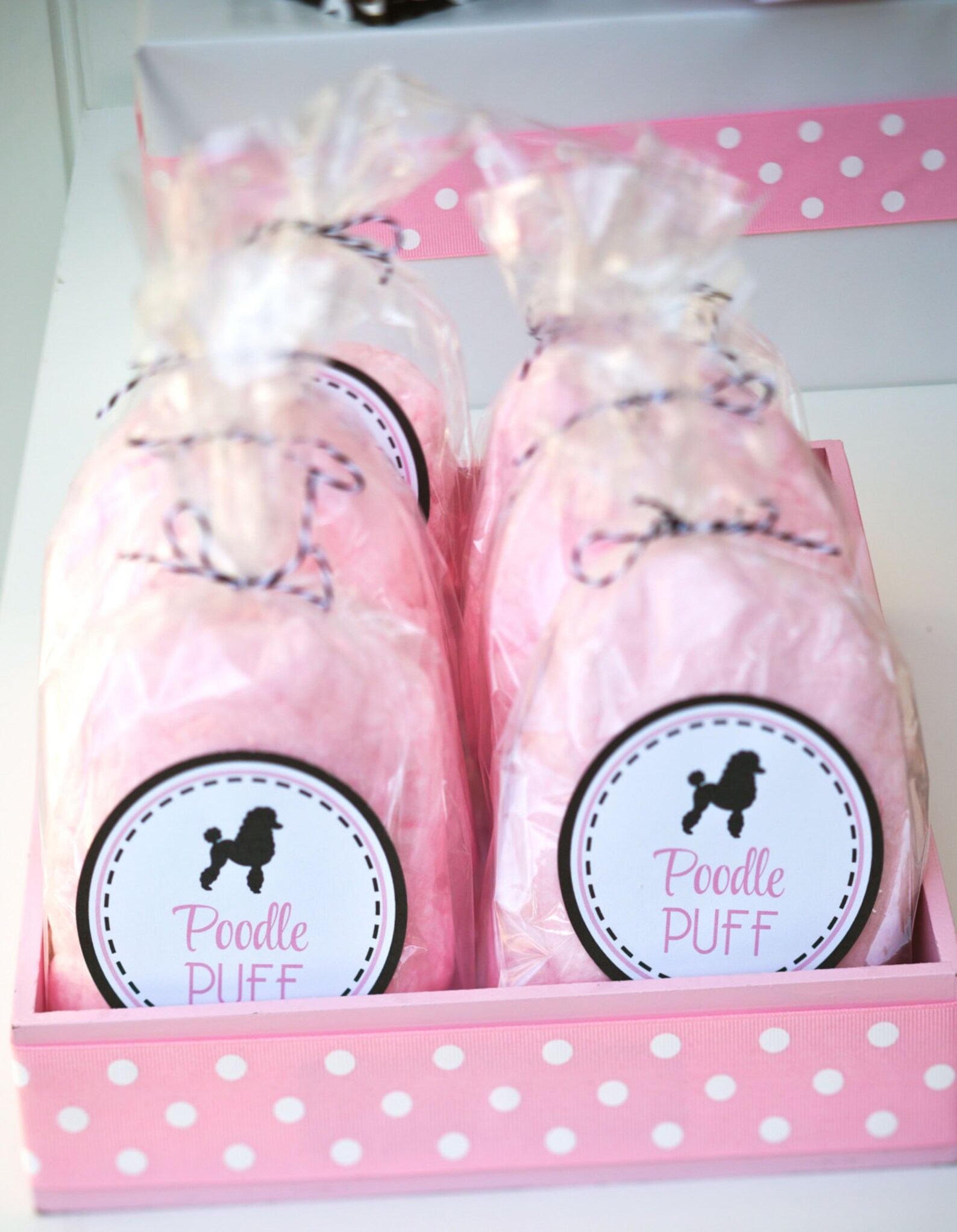 Pink POODLE PUFF LABEL : by Bloom Designs - Etsy