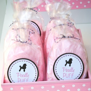 Pink POODLE PUFF LABEL : by Bloom Designs - Etsy