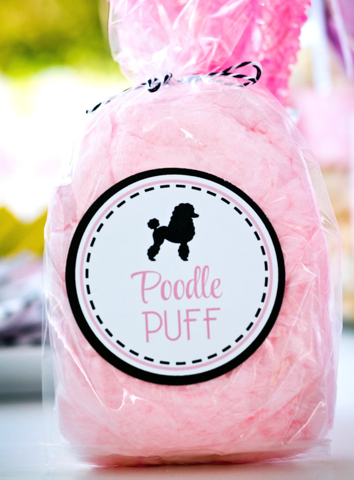 Pink POODLE PUFF LABEL : by Bloom Designs - Etsy