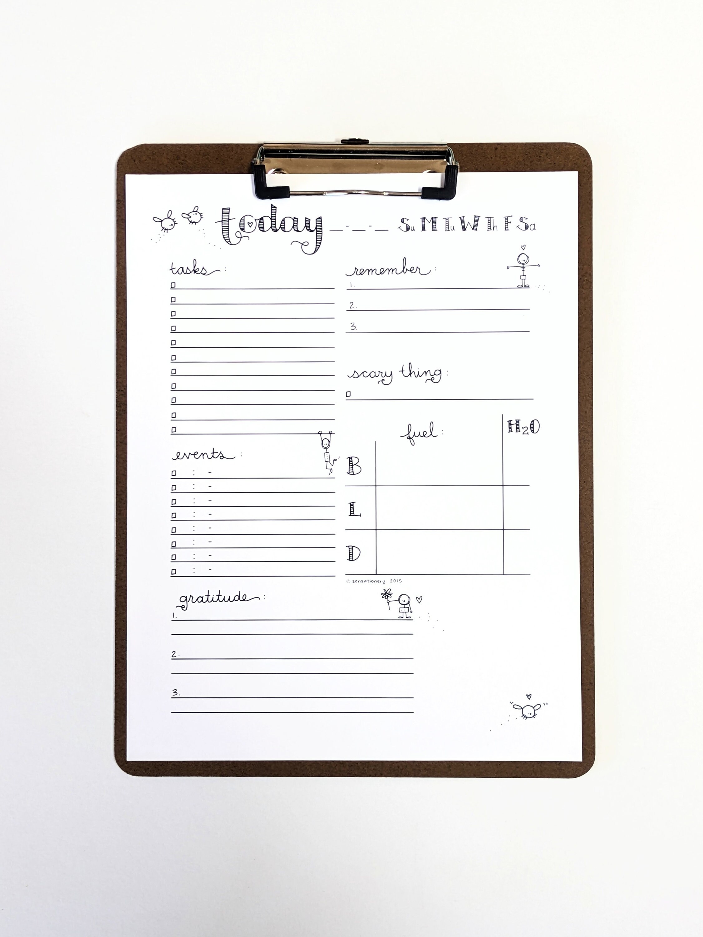 Daily Planner Printable Organizer Digital Schedule Binder Page Planner ...
