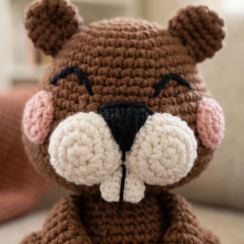 Cute Little Beaver Crochet Pattern PDF, Amigurumi Beaver Pattern ...