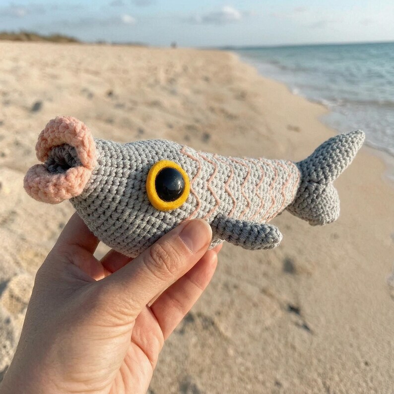 Big Mouth Trout Crochet Pattern PDF, Fish Amigurumi Pattern, Realistic ...