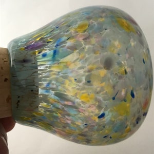 Blown Glass Art by Robb Dunmore Wintergreen Tie Dye Inkwell Jar With ...