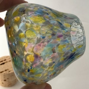 Blown Glass Art by Robb Dunmore Wintergreen Tie Dye Inkwell Jar With ...