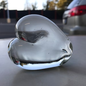 Clearly Love Heart - Art Glass Sculpture - Etsy