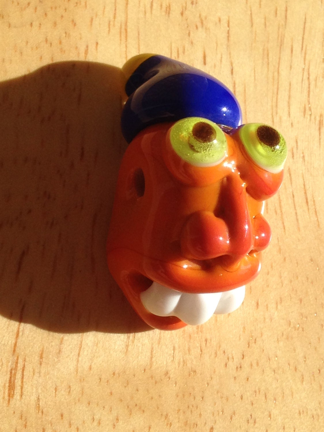 Jethro the Juggalo Head Pendant Bead unique handmade | Etsy