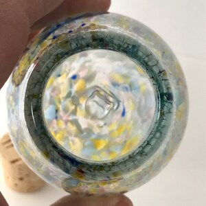 Blown Glass Art by Robb Dunmore Wintergreen Tie Dye Inkwell Jar With ...