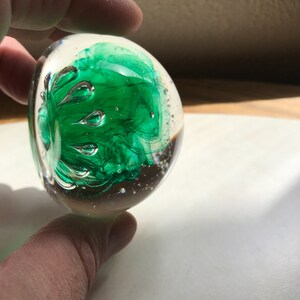 Emerald Bubble Barnacle - Handmade Art Glass Paperweight - Etsy