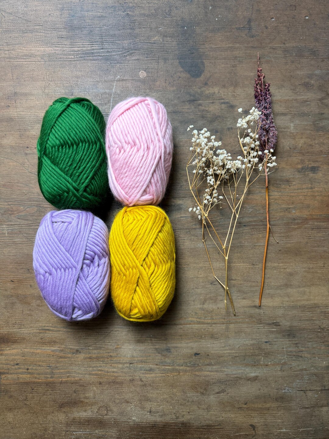 Wildflower Meadow Merino Wool Yarn Pack – Super Chunky, Nature Inspired ...
