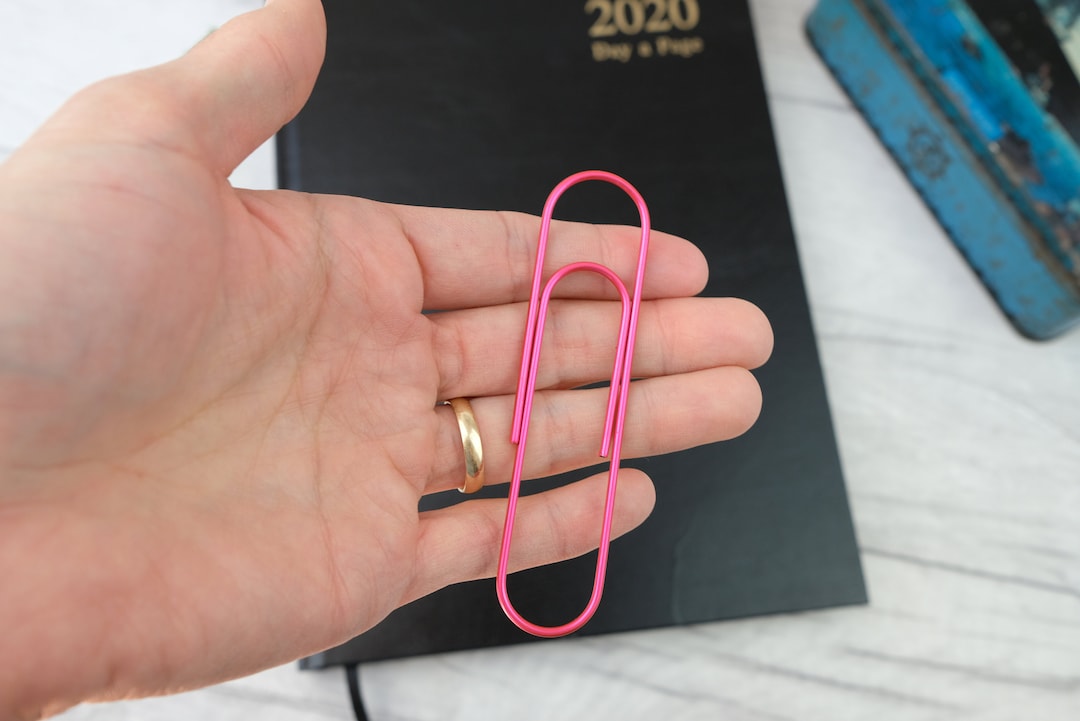 Giant Pink Paper Clip: Planner Clip, Office Stationery (10cm) - Etsy