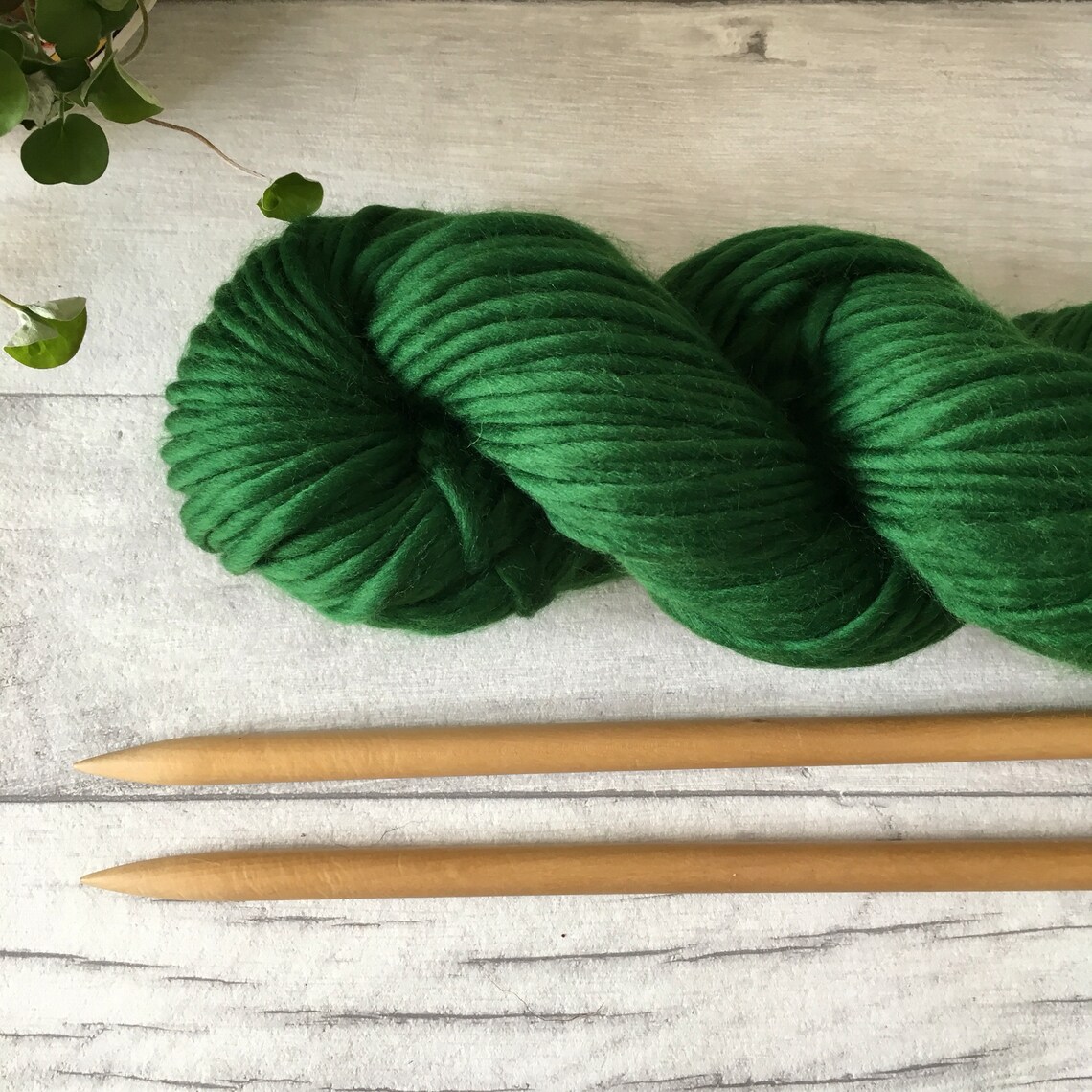 Pine Green Merino Wool Yarn Super Chunky Wool Super Bulky | Etsy UK