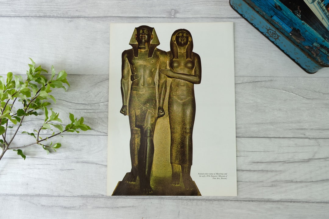 Egyptian Art Statue Print Poster - Educational Art - Etsy