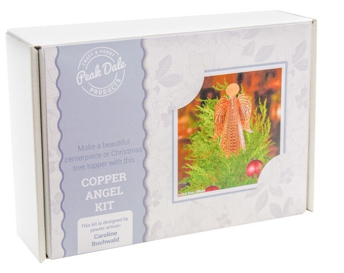 Copper Angel Tree Topper Metal Rustic 9 Inch Scallop Two Piece 7th ...