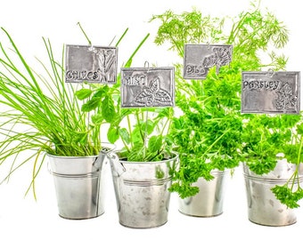 Metal Embossing Kit Planter Labels - Etsy