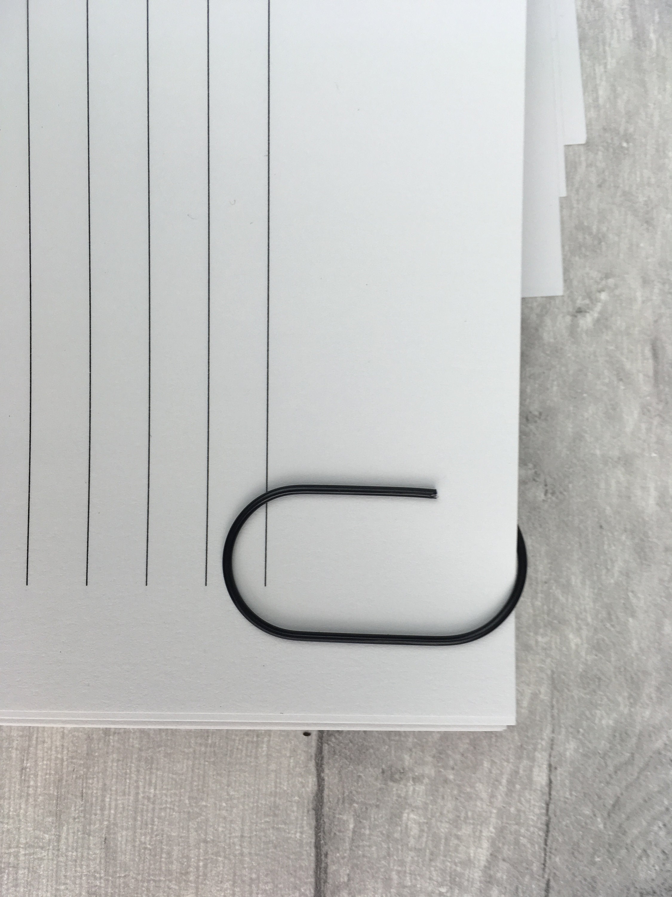 Set of Black Paperclips Jumbo Paper Clips Paperclip | Etsy