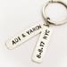 Silver Keychain Name Metal Keychain Custom Personalised Gift for Him ...