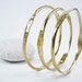 Hammered Stackable Bangle Gold Stack Bracelet Rustic Bangle Gold ...