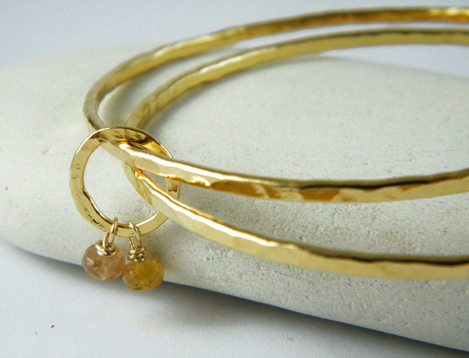 Stacking bracelet set Gold bangle set gold stackable bracelets | Etsy