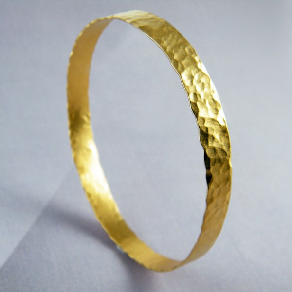 Thin Gold Bangle - Etsy