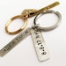 Custom Personalised Keychain Silver Brass Metal Keychain - Etsy