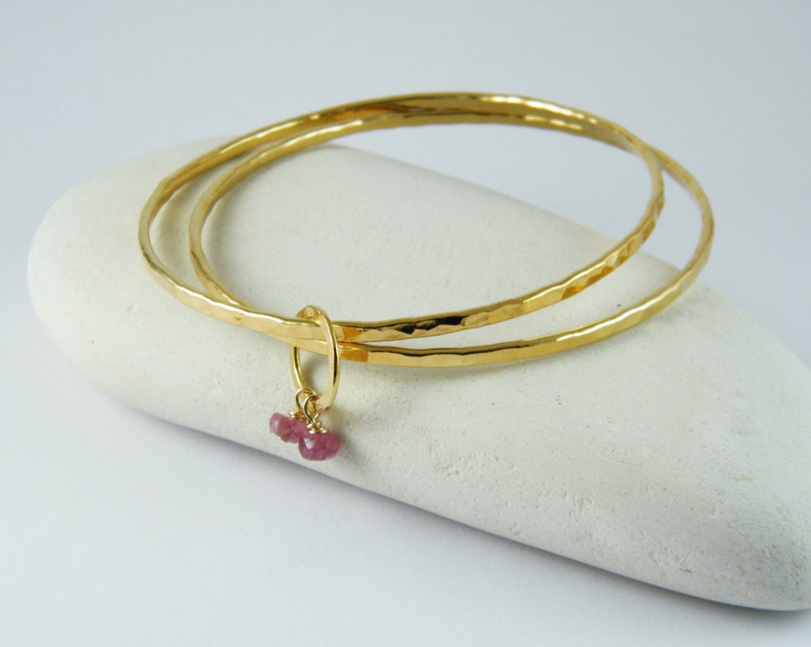 Stacking bracelet set Gold bangle set gold stackable bracelets | Etsy