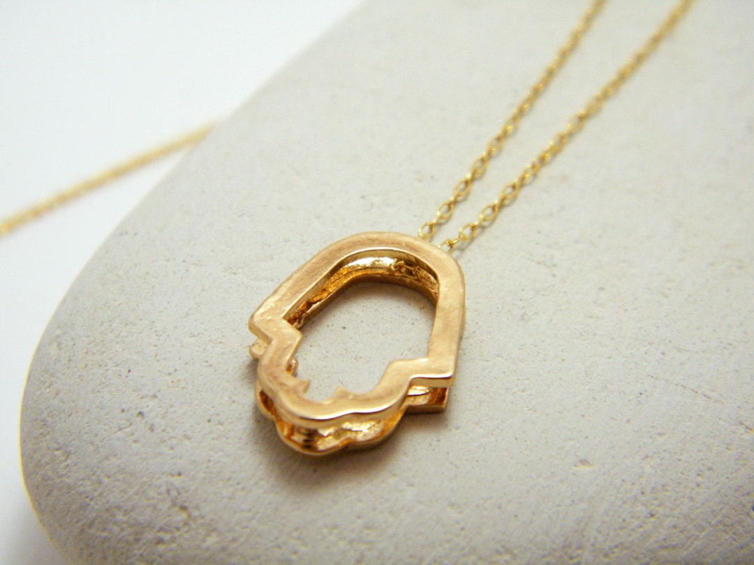 Protection Hamsa Charm Jewish Jewelry Hamsa Silver Pendant Gold ...