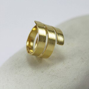 Wrap Ring Silver Bypass Ring Silver Statement Modern Silver Ring Wrap ...