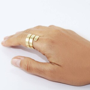 Wrap Ring Silver Bypass Ring Silver Statement Modern Silver Ring Wrap ...