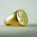 Men Signet Ring Monogram Signet Ring Personalized Ring Gift for Him - Etsy