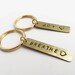 Custom Personalised Keychain Silver Brass Metal Keychain - Etsy