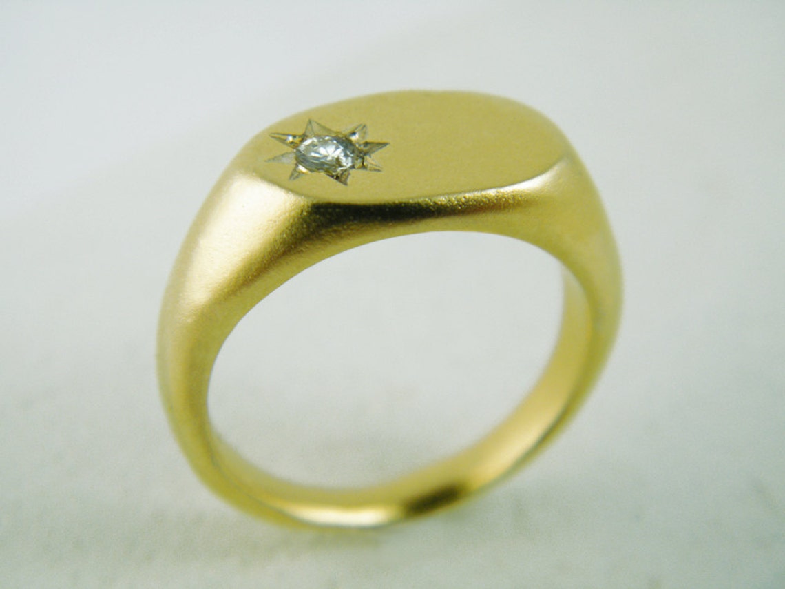 Signet Ring Red Ruby Ring Gold Emerald Ring Zirkon Ring Gold | Etsy