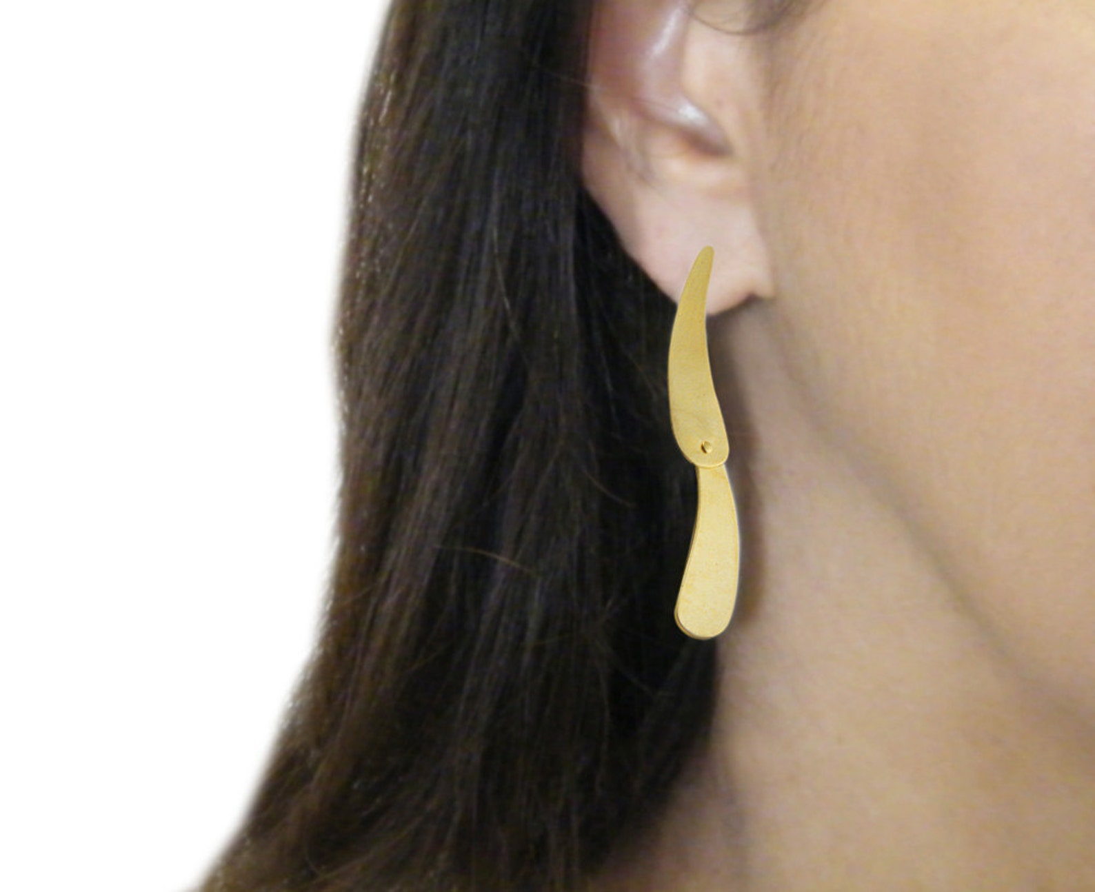 Dainty gold elegant earrings long gold dangle earrings | Etsy