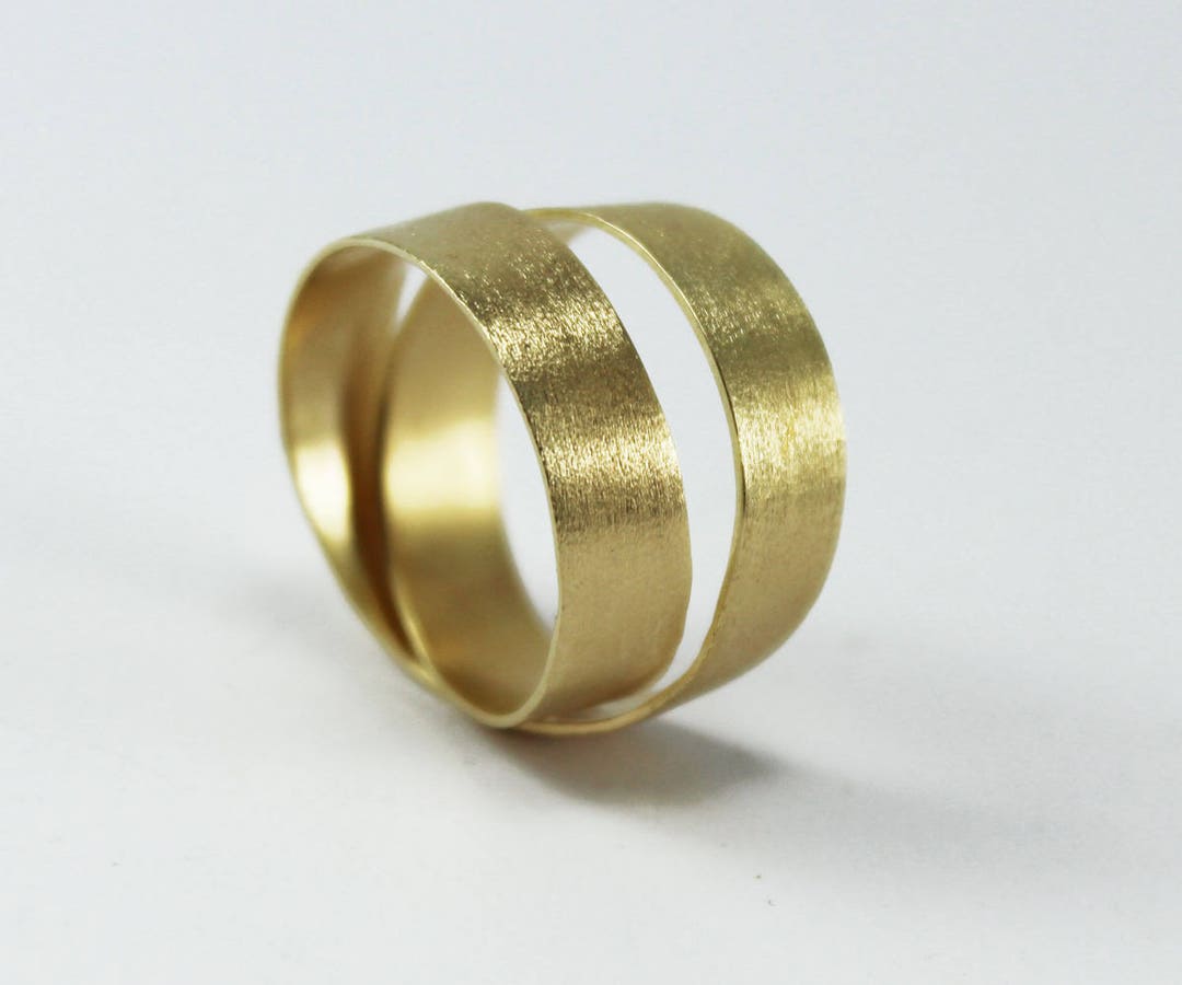Gold Wrap Ring Unique Handmade Ring - Etsy