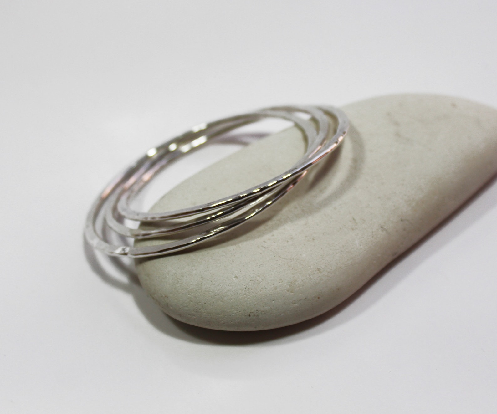 Trio Bangles Gold Handmade Bangle Rustic Bangle Stacking Bangle ...