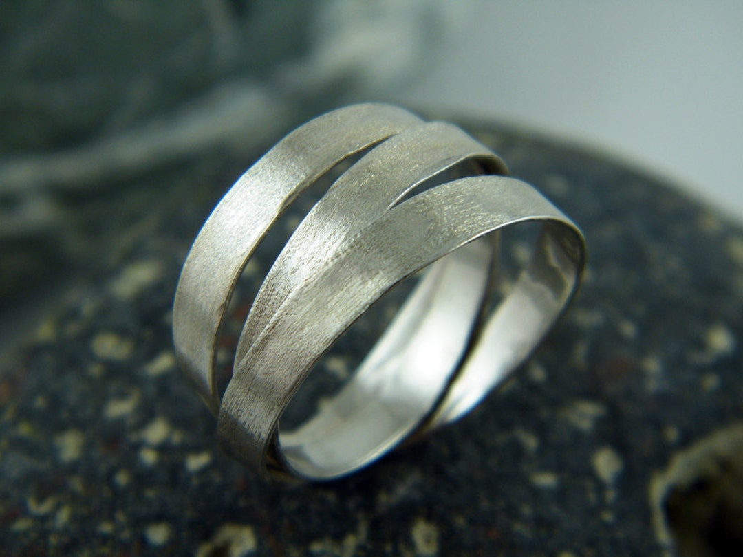 Silver Wrapped Ring Handmade Silver Ring - Etsy