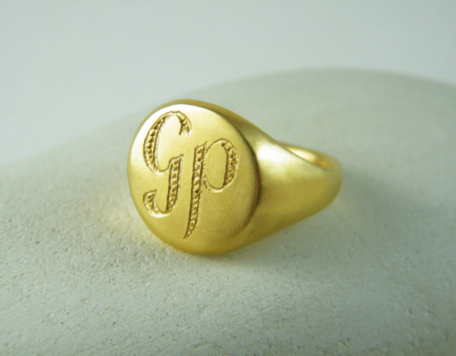 Men Signet Ring Monogram Signet Ring Personalized Ring Gift for Him - Etsy
