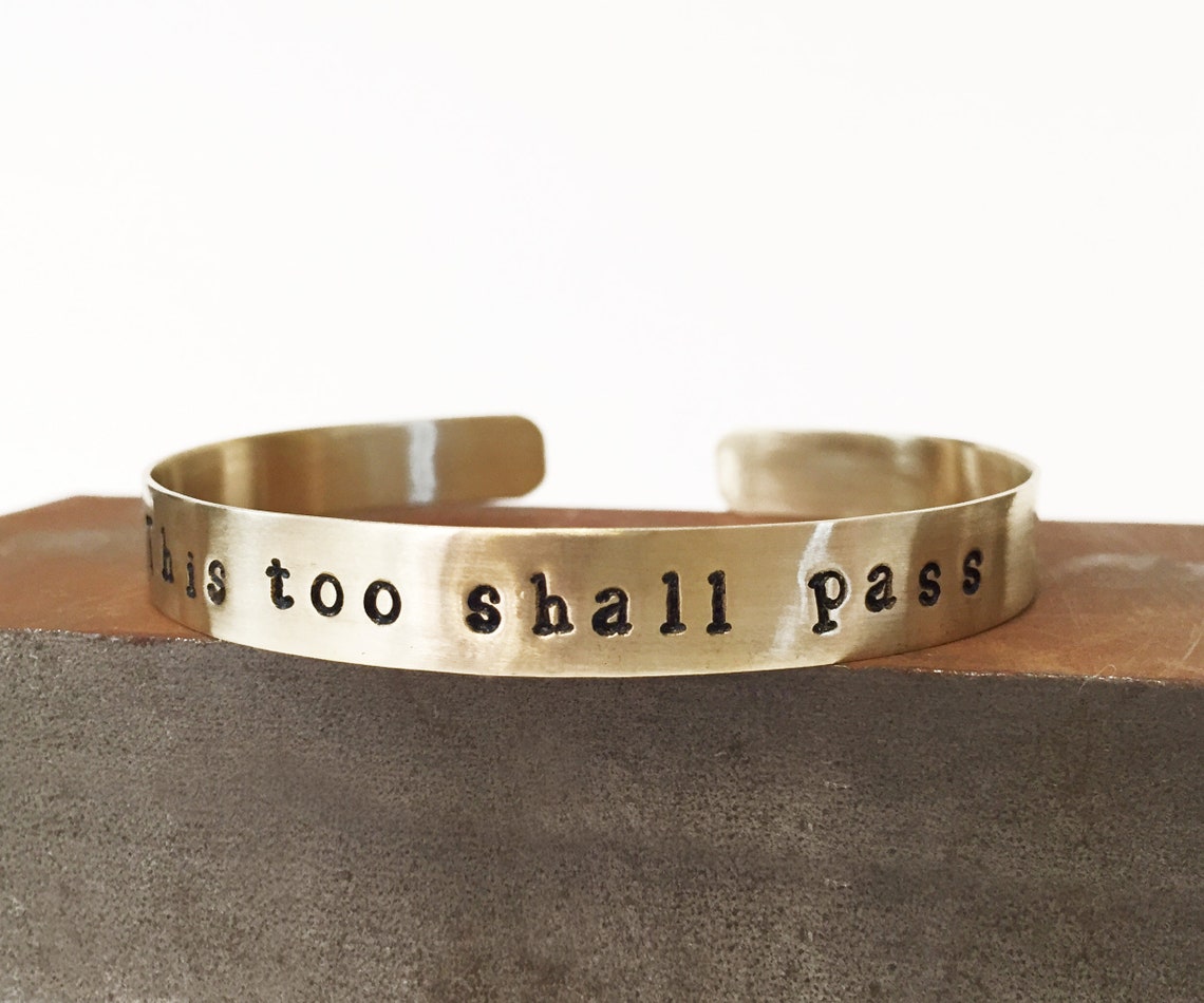 Inspiration Quote Bracelet Personalized Bracelet Custom Quote | Etsy