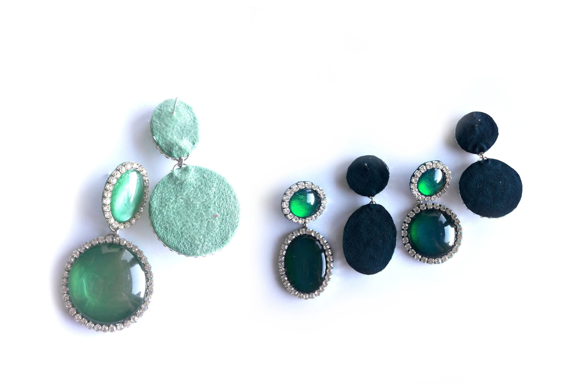 Green Earrings Emerald Green Earrings Spring Green Light | Etsy