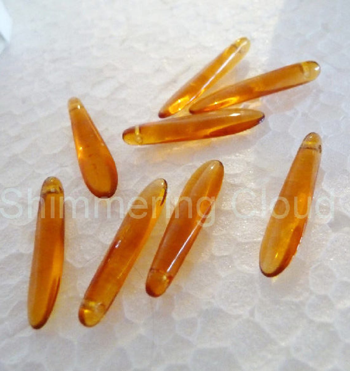 Briolette Black Briolette Green Briolette Amber Briolette - Etsy