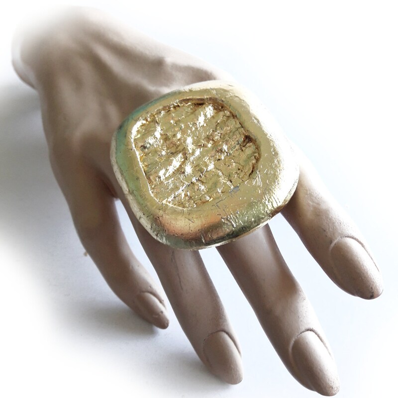 Big Gold Ring - Etsy