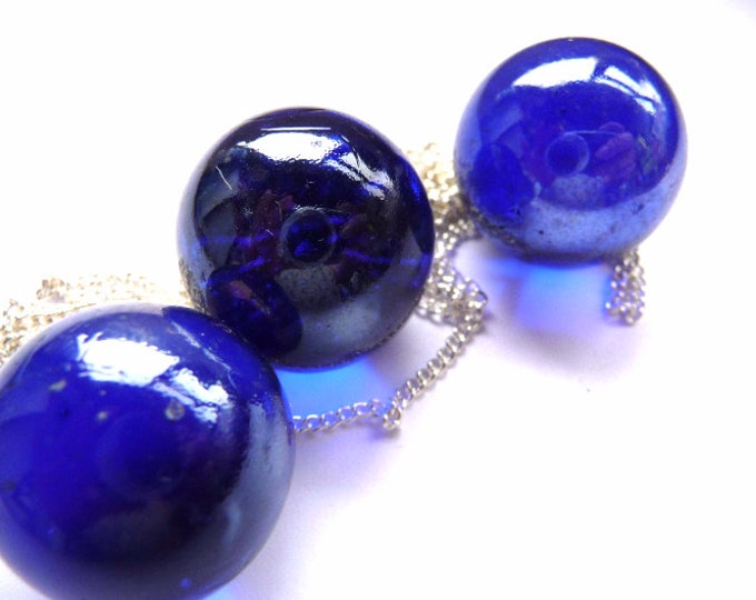 Glass Marbles Cobalt Blue Marbles Big Blue Marbles Big Blue - Etsy
