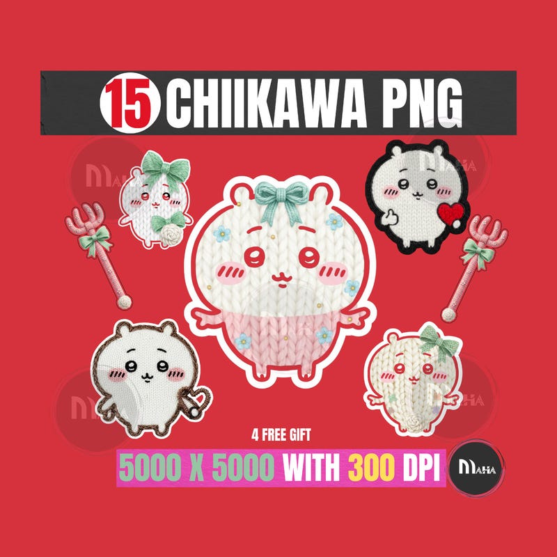 Chiikawa Stickers Png - Etsy