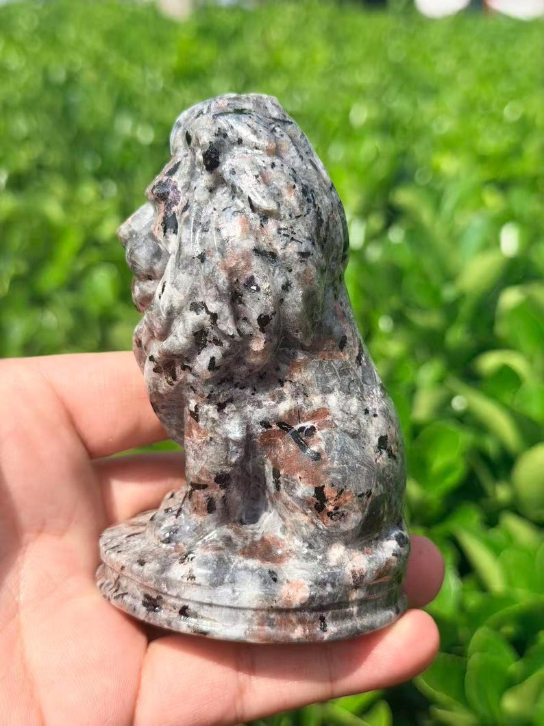 Hand Carved Lion Crystal, High-gloss Decor - Etsy