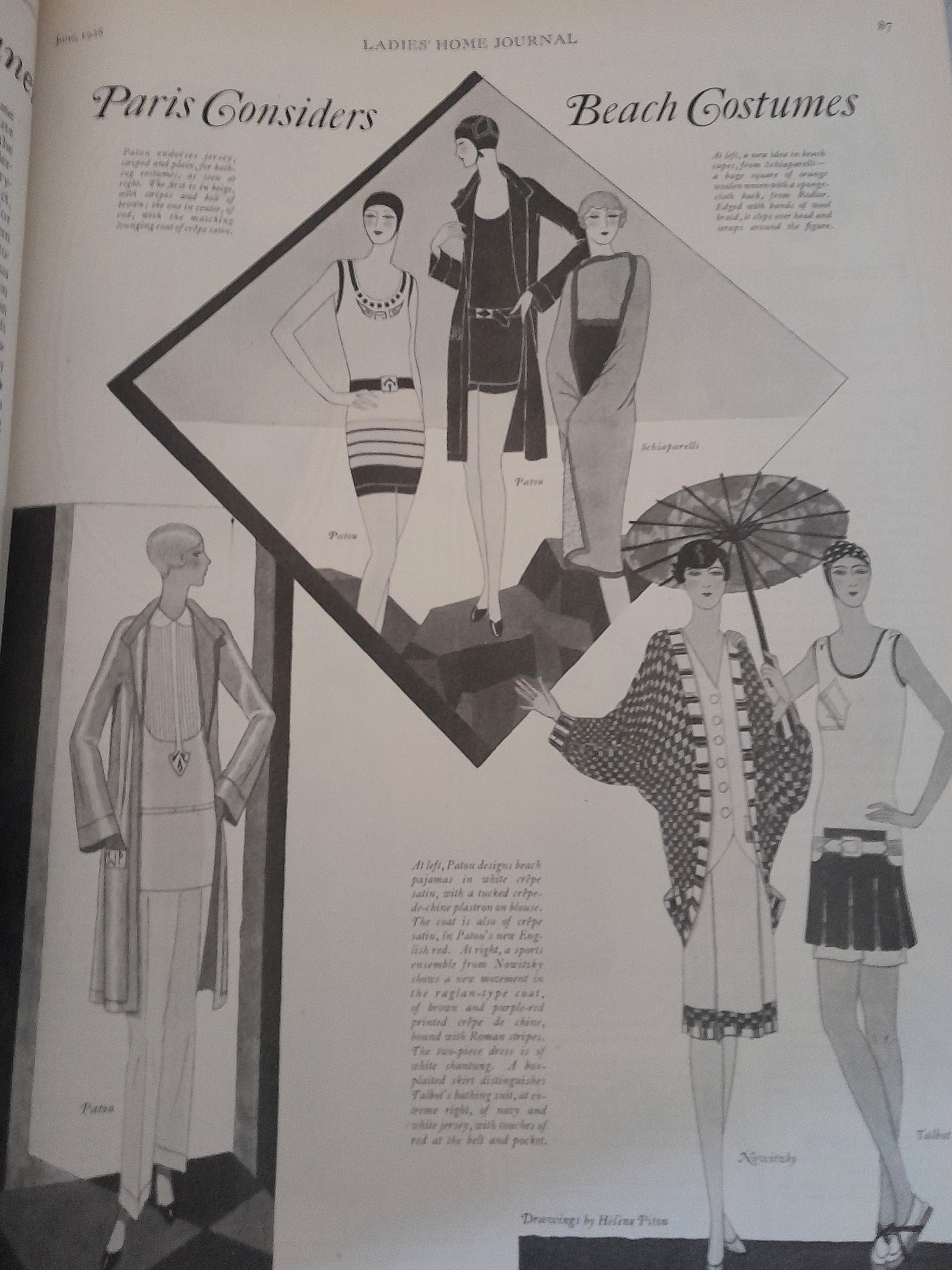 Rare Vintage June 1928 Ladies' Home Journal Magazine Plus Extra Fashion ...